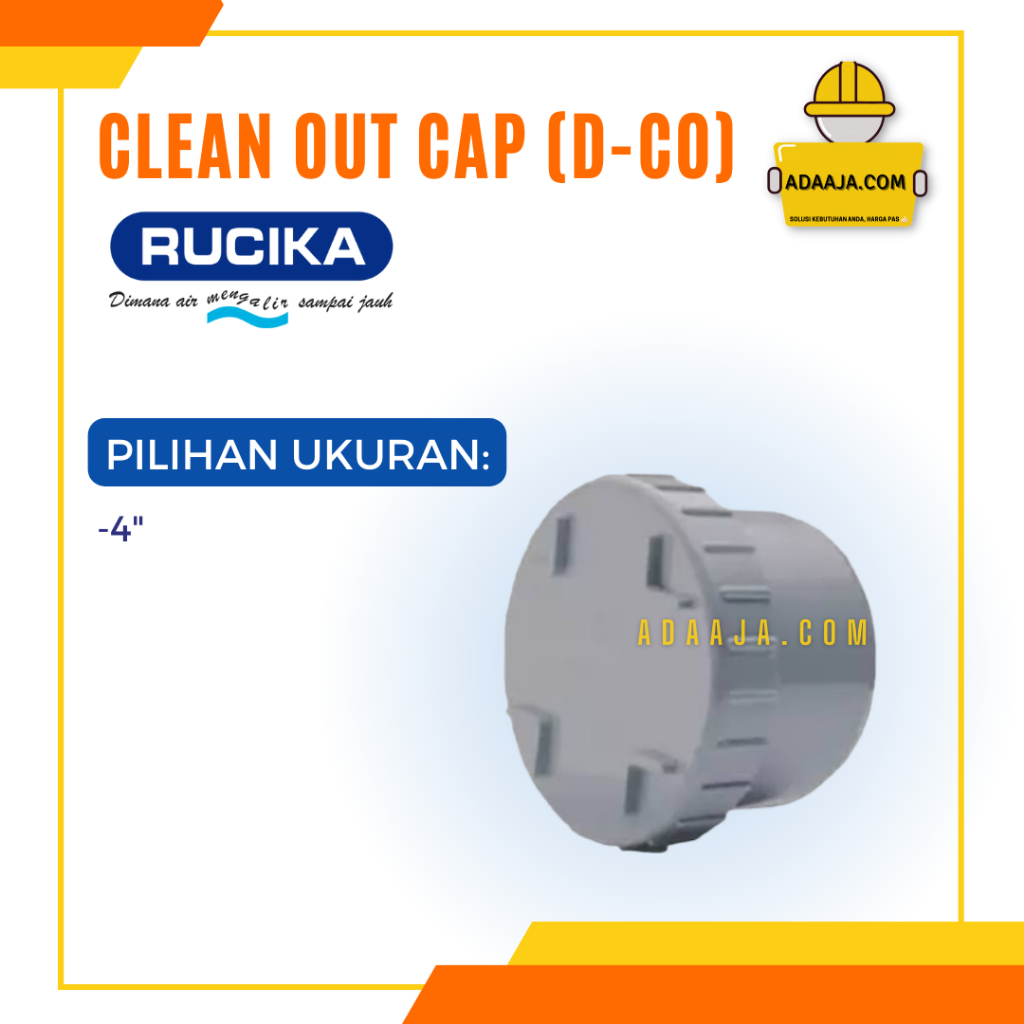 Pipe Connection D Rucika Clean Out Cap Septic Tank Cover 4" 4 inch ...