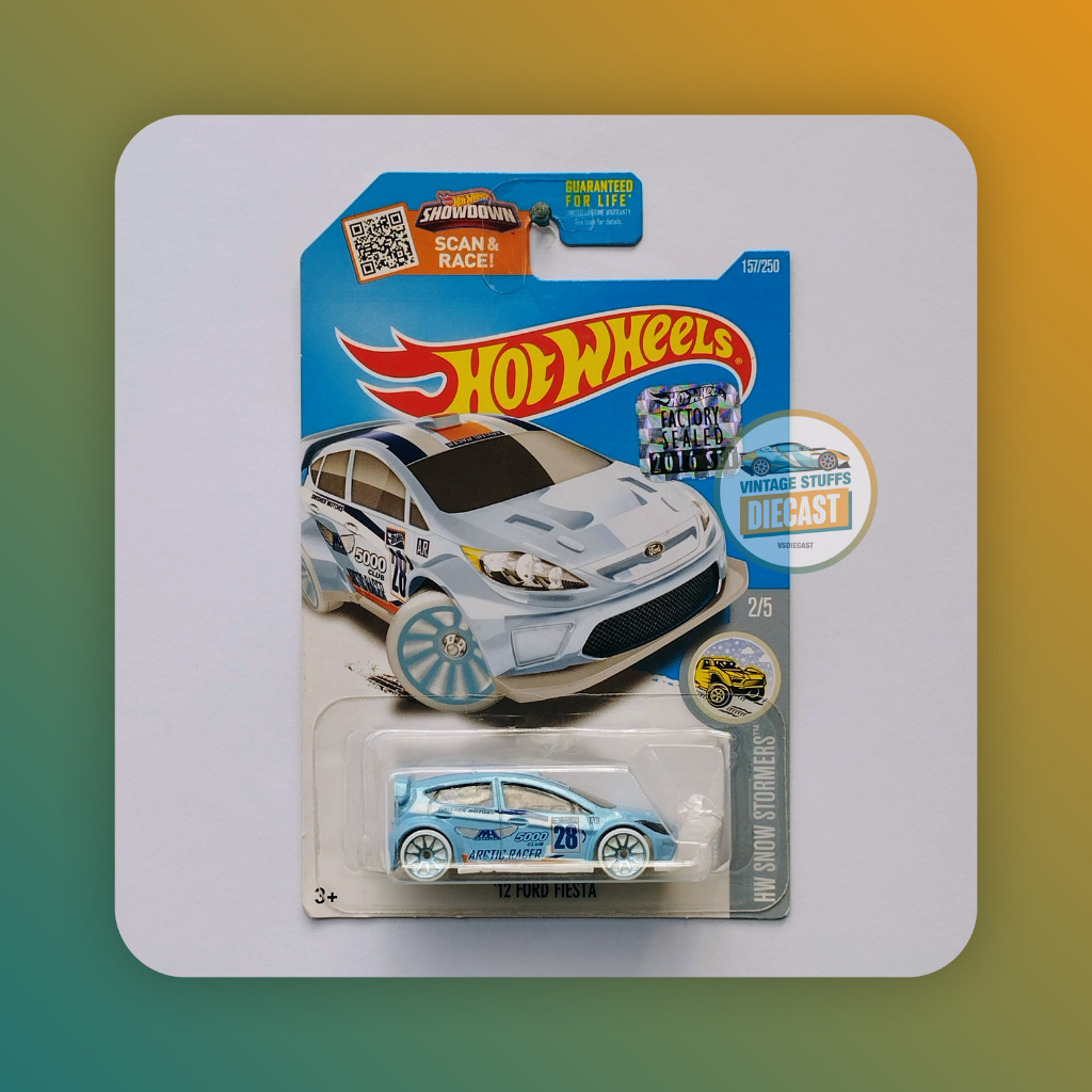 Hot Wheels 12 Ford Fiesta Light Blue Factory Sealed - Toy Car Toys - HW ...
