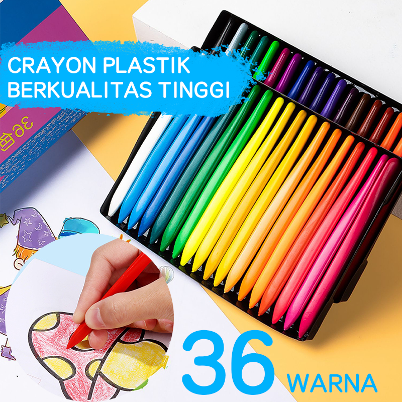 Crayons 6/12/24/36 colors/Crayon set/Crayon set/school supplies/Non ...