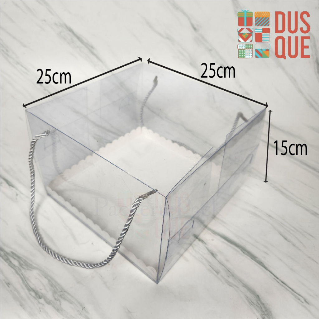 (1 Pcs) MIKA FUJI BOX TRANSPARENT 25x25x15cm/ MIKA FUJI TENTEN ...