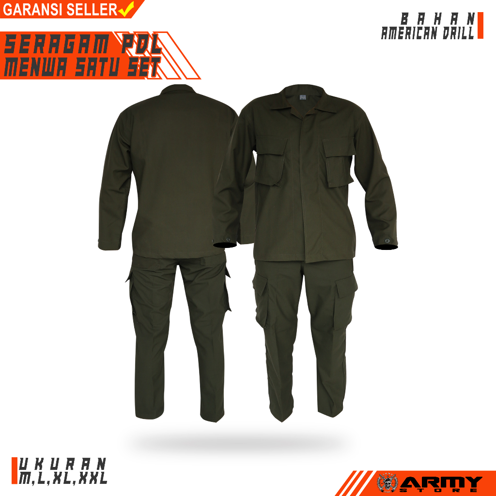 HIJAU Army green PDL uniform | Shopee Malaysia