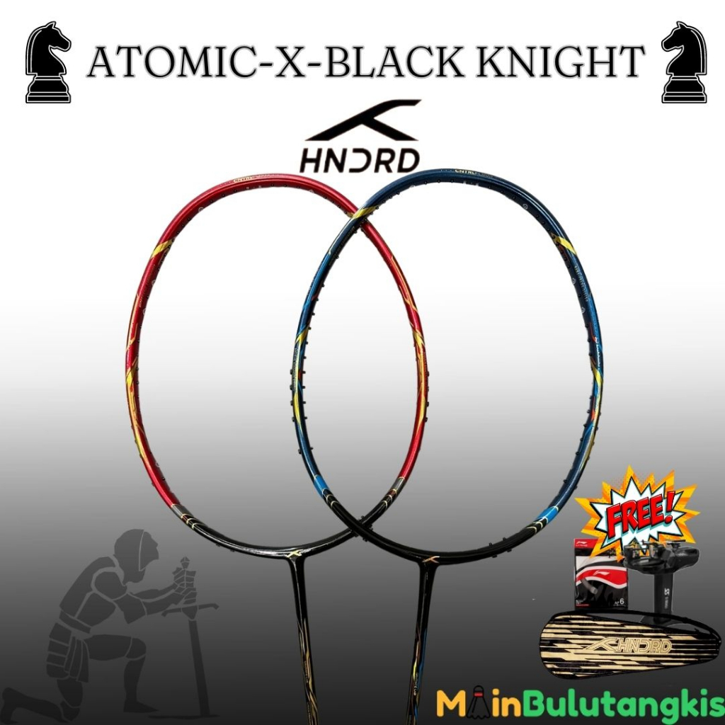 Hundred Atomic X Black Knight Badminton Racket 100% Original | Shopee ...