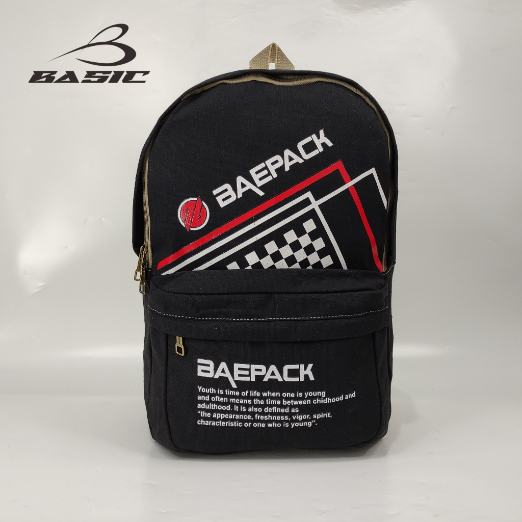Baepack Original Canvas Men's Backpack Basicbag Series | Shopee Malaysia