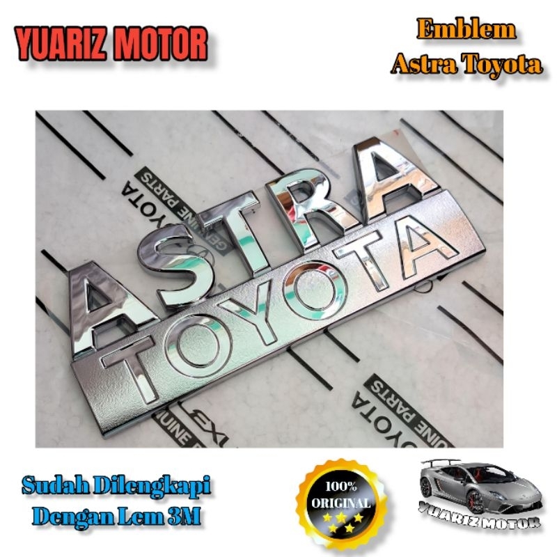 Original ASTRA TOYOTA REAR LUGGAGE WRITING EMBLEM LOGO | Shopee Malaysia