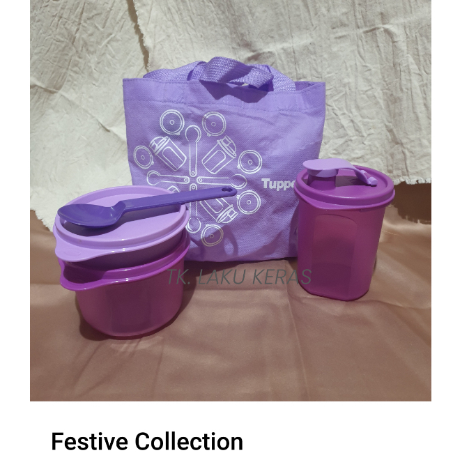 Tupperware Festive collection set Old Edition - Office Or School Lunch ...