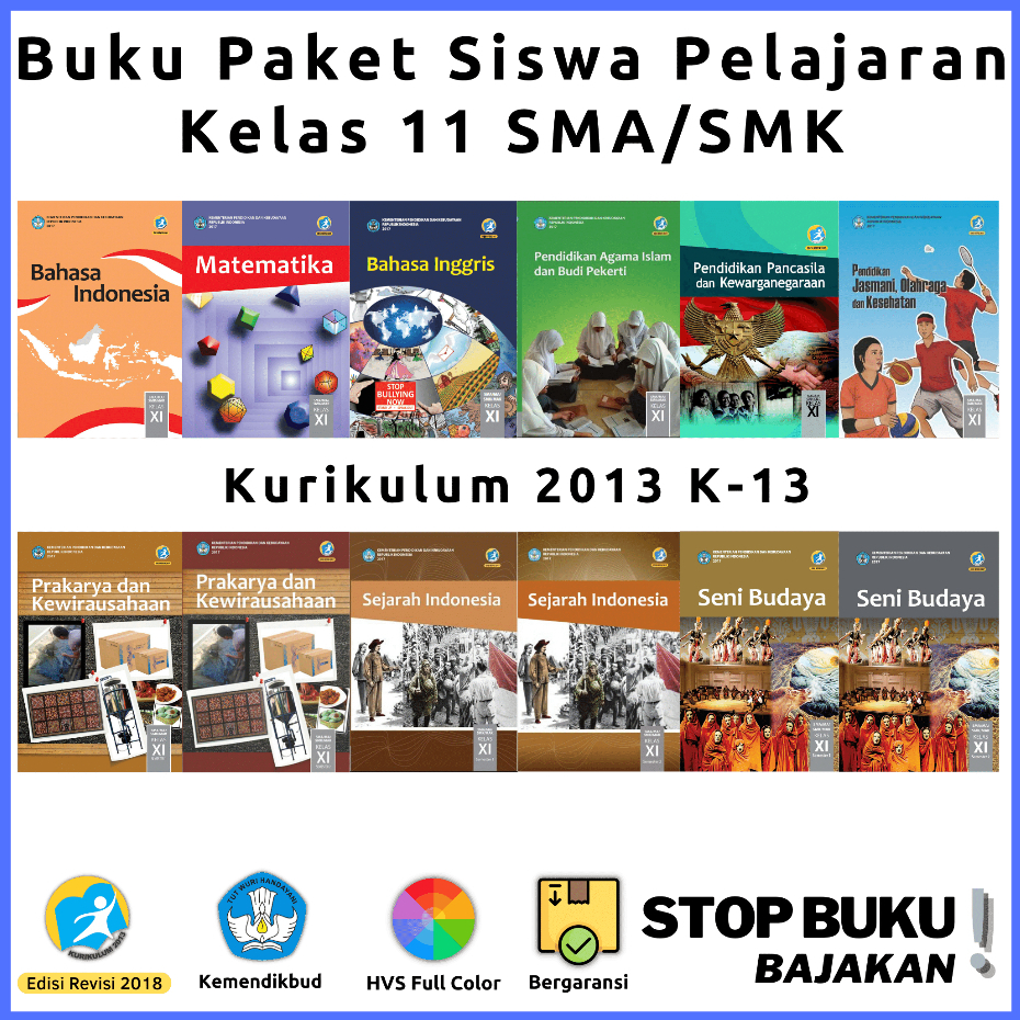 MATA Class 11,2,XI SMA/SMK Package Book 2013 Curriculum 2017 Revised Edition / School Student ...