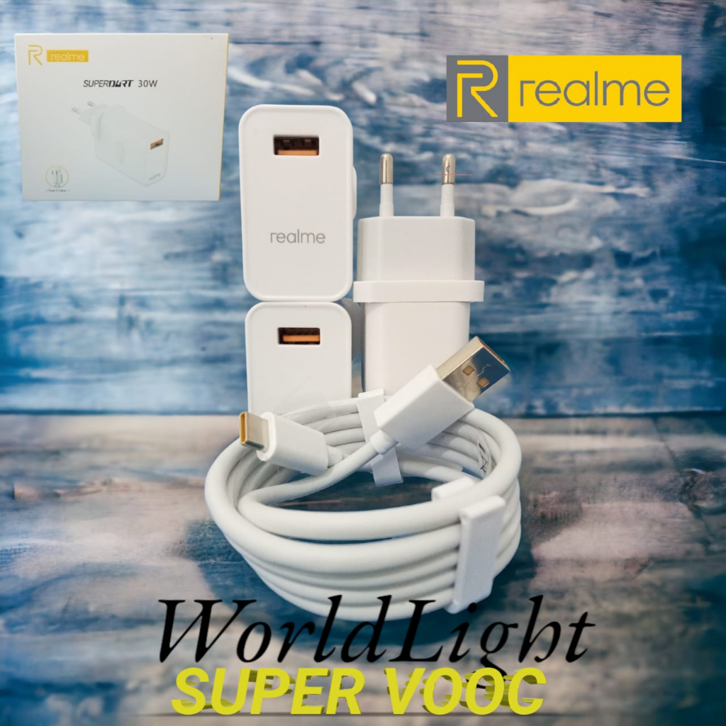 Charger Realme 7 8 ORIGINAL 30W 65W Super DART VOOC TYPE C FAST ...