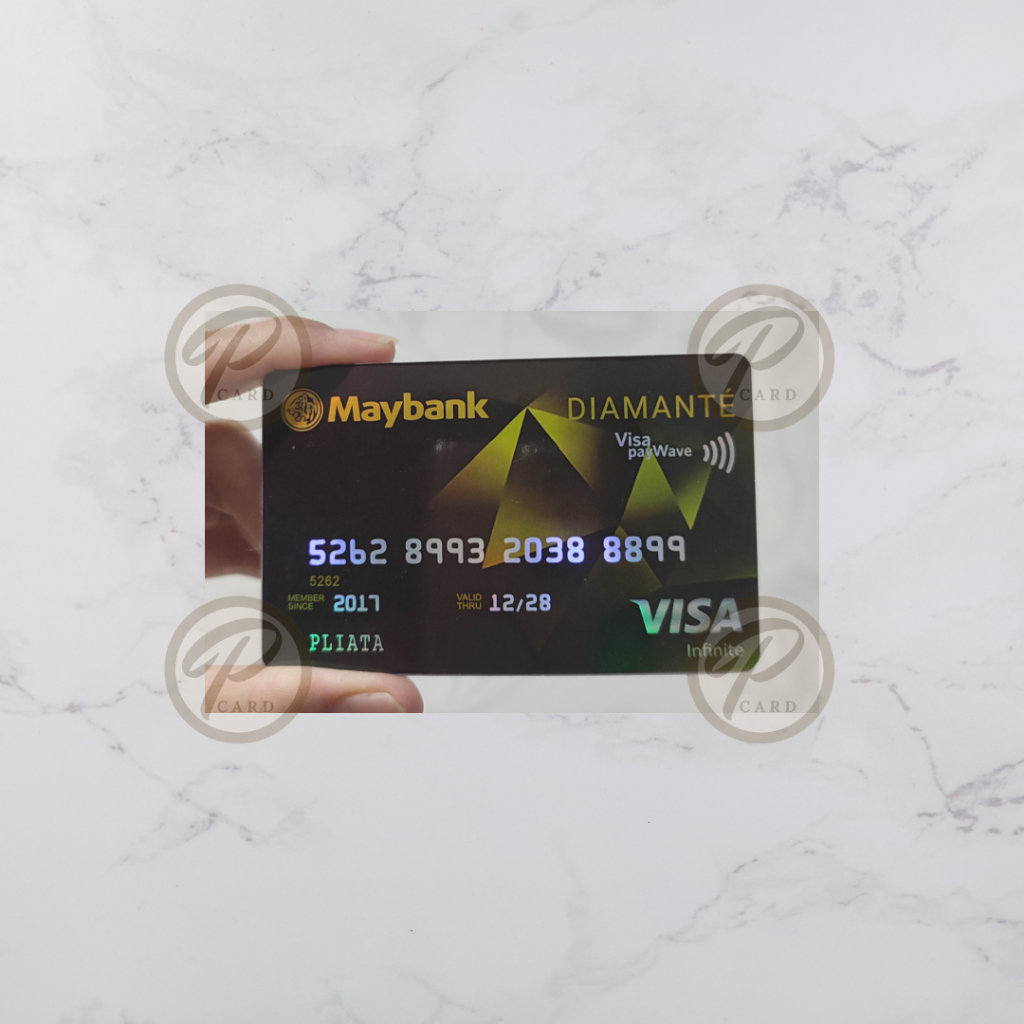 (FAKE) Maybank DIAMANTE HOLOGRAM SERIES - Card Cover Skin Sticker ...
