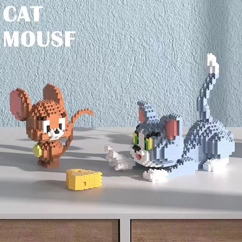 Tom and Jerry Educational Block Toys Cartoon Character Block Toys DIY ...
