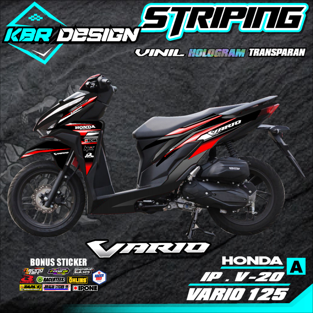 Vario 125 Striping Sticker/Honda VARIO 125 Motorcycle List Variation ...