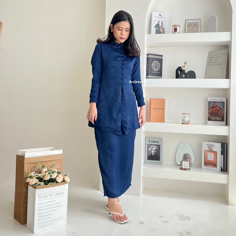 Hoolaqueen - One Set Button Santorini - Set Kurung Melayu - One Set ...