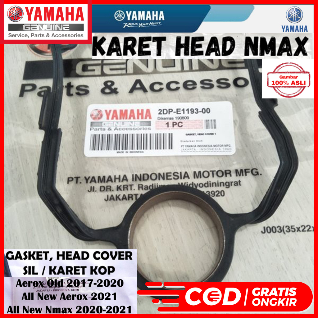 Rubber HEAD GASKET LID COVER CYLINDER SEAL ORING N MAX NMAX OLD NEW ...