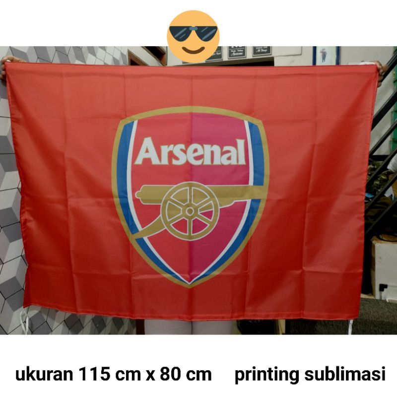 Big RED FLAG ARSENAL FLAG | Shopee Malaysia