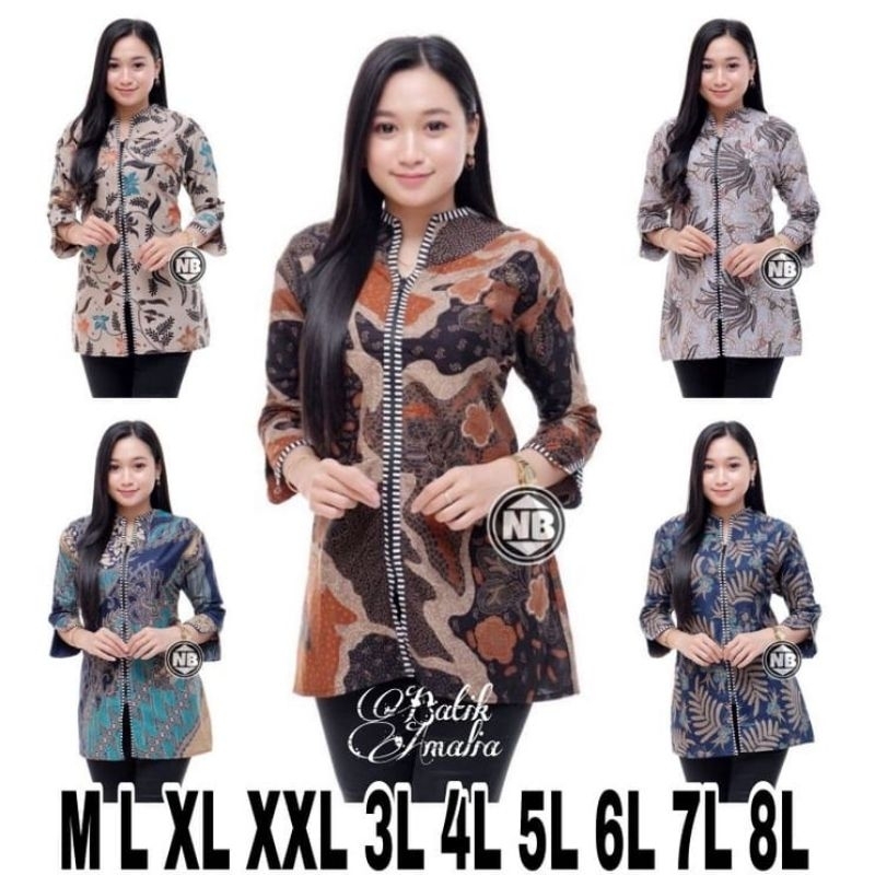 Jumbo top BATIK BIG SIZE JUMBO XXL XXXL 3L 4L 5L BATIK JUMBO COUPLE "M,L,XL,XXL,XXXL,XXXXL ...