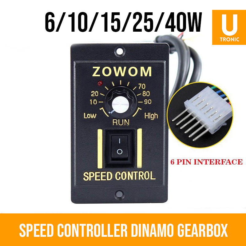 Speed Controller DYNAMO MOTOR GEARBOX AC220 6W 10W 15W 25W 40W | Shopee ...