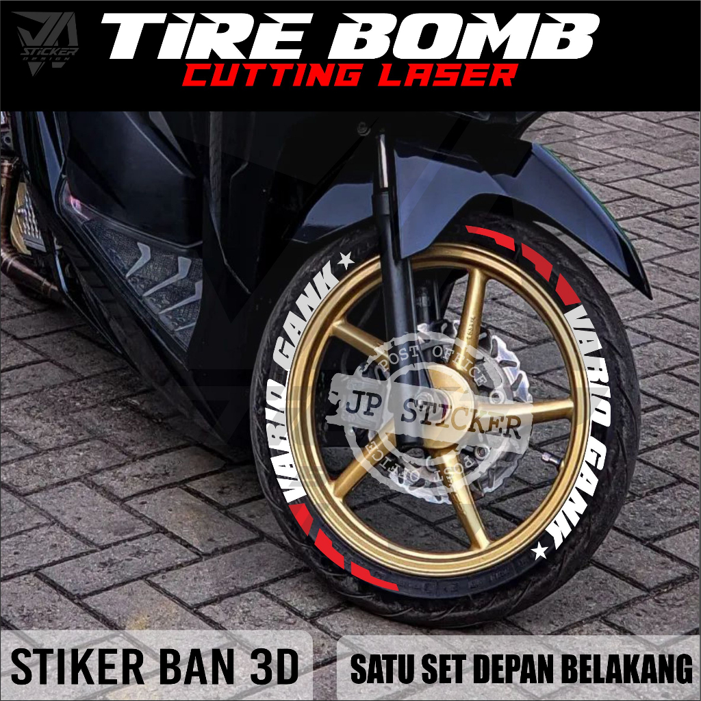Tire Sticker/Tire Font/Tire Bomb/3D Racing Tire Sticker Vario Gank JP ...