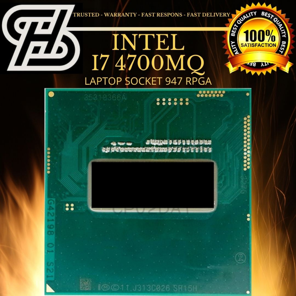 Intel I7 4700MQ SR15H - 4Cores8Threads 3.4GHz - LAPTOP SOCKET 947 RPGA ...