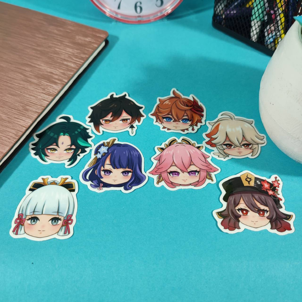 Complete Game Sticker - Genshin Impact Sticker - Hu Tao - Xiao - Raiden ...