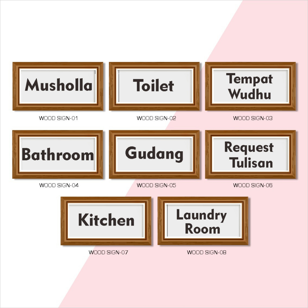KAYU HIASAN DINDING Wall Hanging Poster Wood Display Wall Decor Wood ...