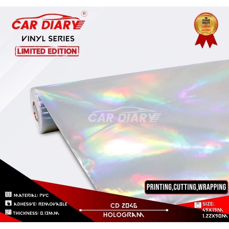 Chrome Car Diary Laser Sticker by Tow (meter) | Shopee Malaysia