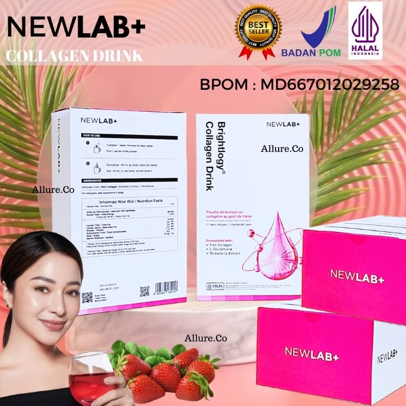 Newlab COLLAGEN DRINK 100% ORIGINAL/NEWLAB+ ORIGINAL/ Skin Whitening COLLAGEN DRINK | Shopee ...