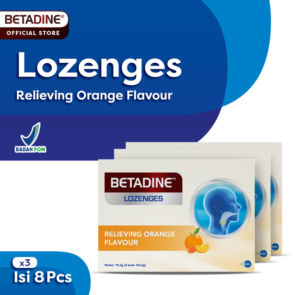 Betadine LOZENGES ORANGE Triple Pack Throat LOZENGES Candy | Shopee ...