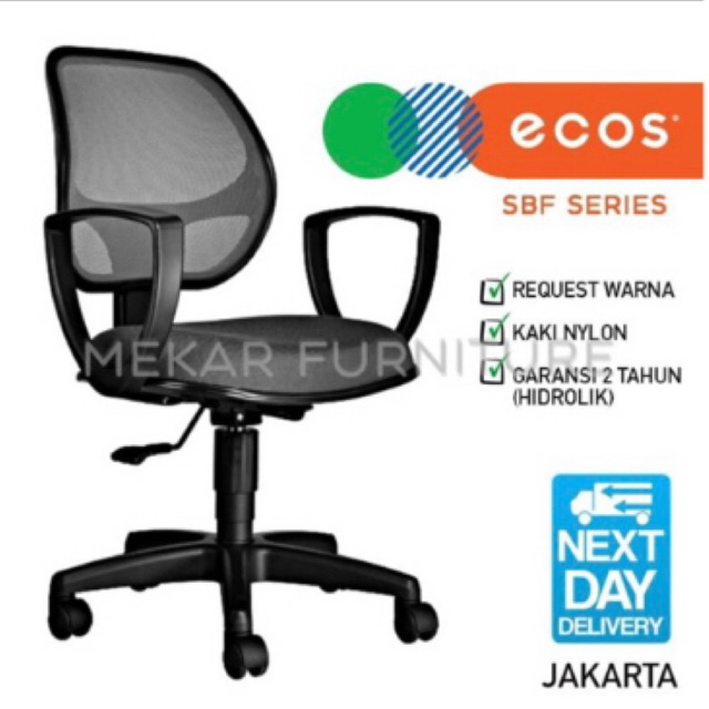 Ecos SKM 1908 Office Chair Staff Chair Mesh Chair Staff Chair | Shopee Malaysia