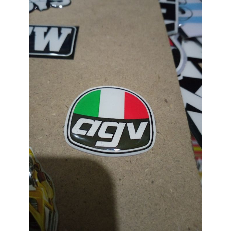 Sticker Embossed Motorcycle logo Helmet agv hologram | Shopee Malaysia