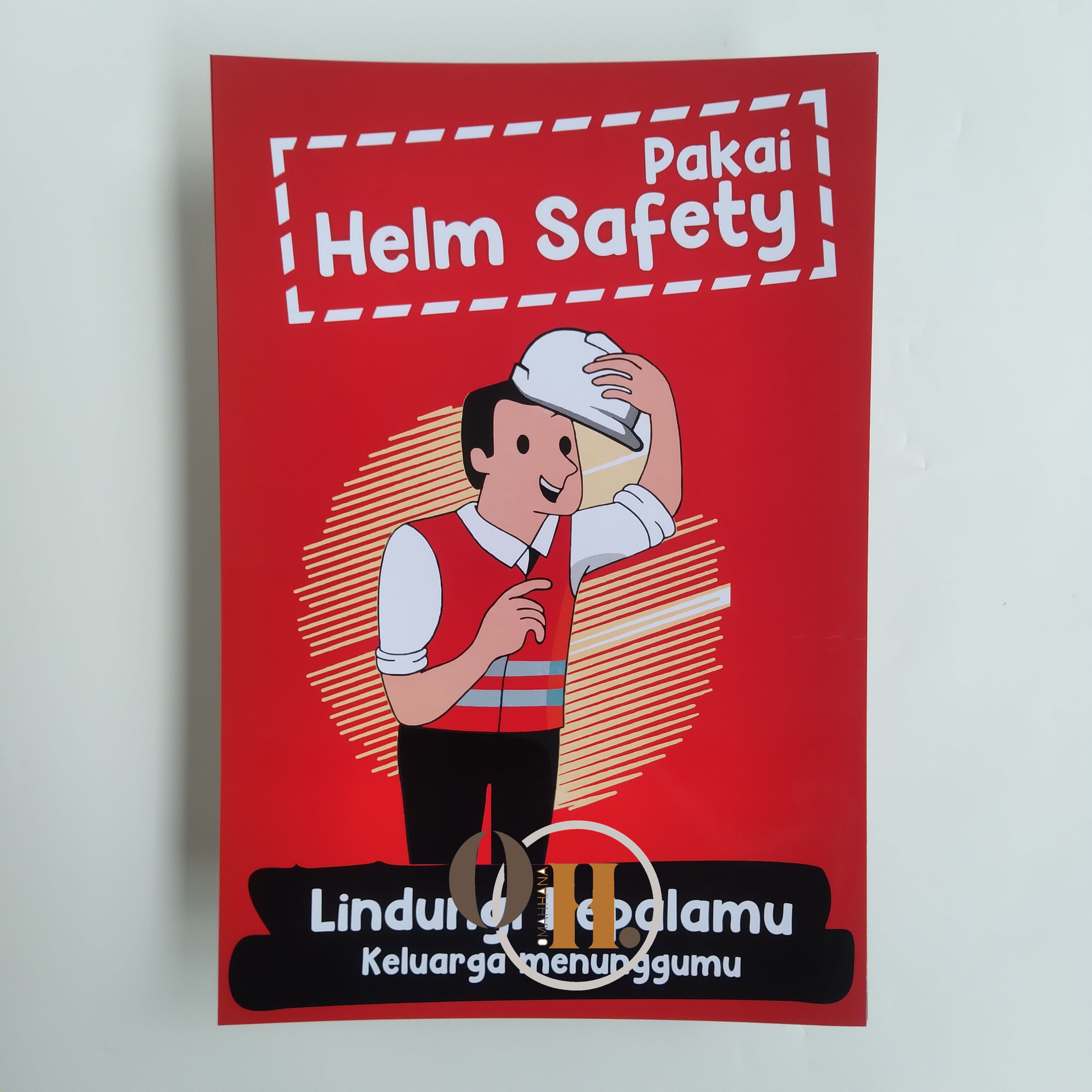 Poster Using Safety Helmet - Work Safety Poster - Poster for Using ...