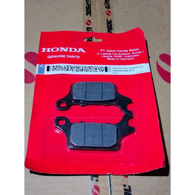 Front disc brake pads Vario 150 LED discpad Vario 150 new K59-A71 ...