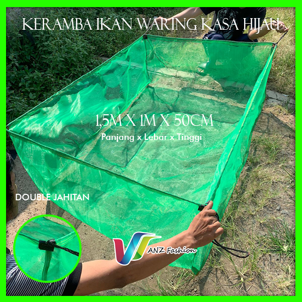 HIJAU Anz - Premium fish cage waring green gauze small size ready to ...