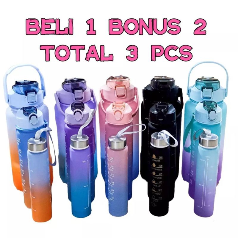 Viral Drinking Bottle 3 IN 1 2 LITER+1000Ml+500Ml VIRAL Bottle 1 SET Of ...