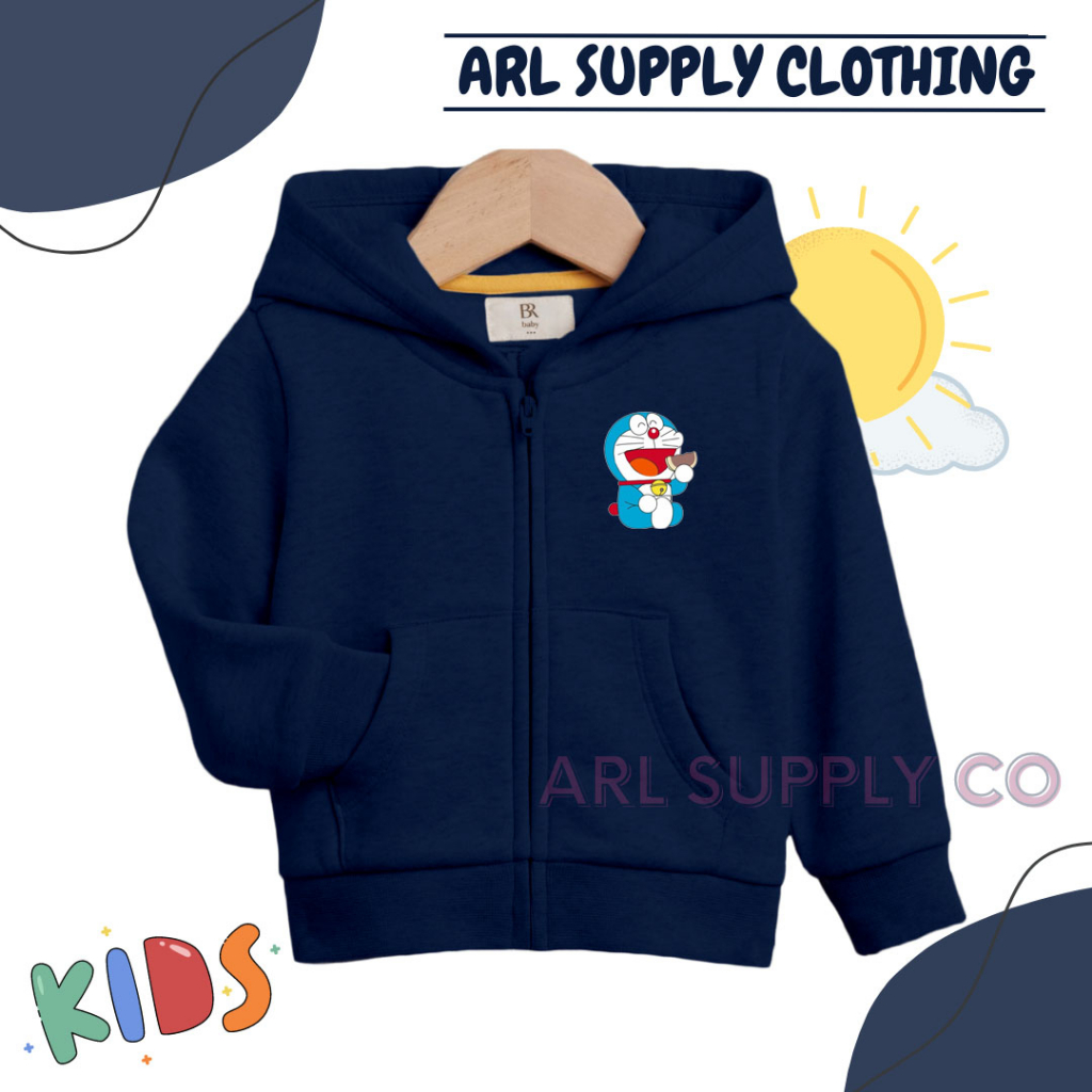 Doraemon Model Zipper Boys Girls Jacket 2-12 Years Old | Shopee Malaysia