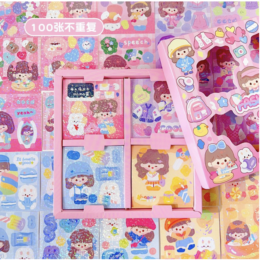 - Sticker Waterproof Sticker Masu Sticker Momo Korea Contents 100pcs ...