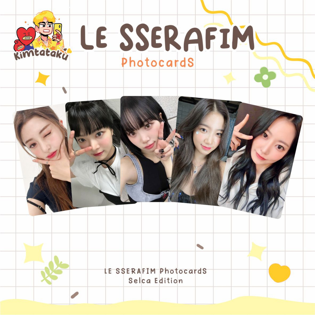[SET] Le SSERAFIM Unofficial Photocard Selca Edition Fanmade | Shopee ...
