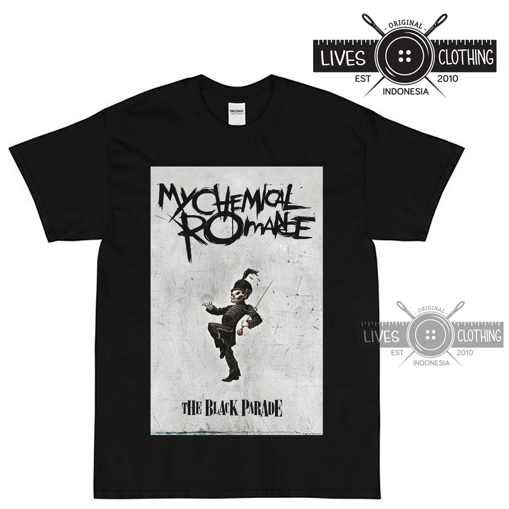Premium T-SHIRT BAND MY CHEMICAL ROMANCE MCR BLACK PARADE BLOCK ...
