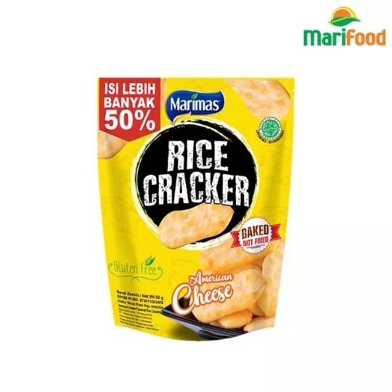 Rice Crackers Marimas 50gr Extra 50% BBQ flavor, American Cheese ...