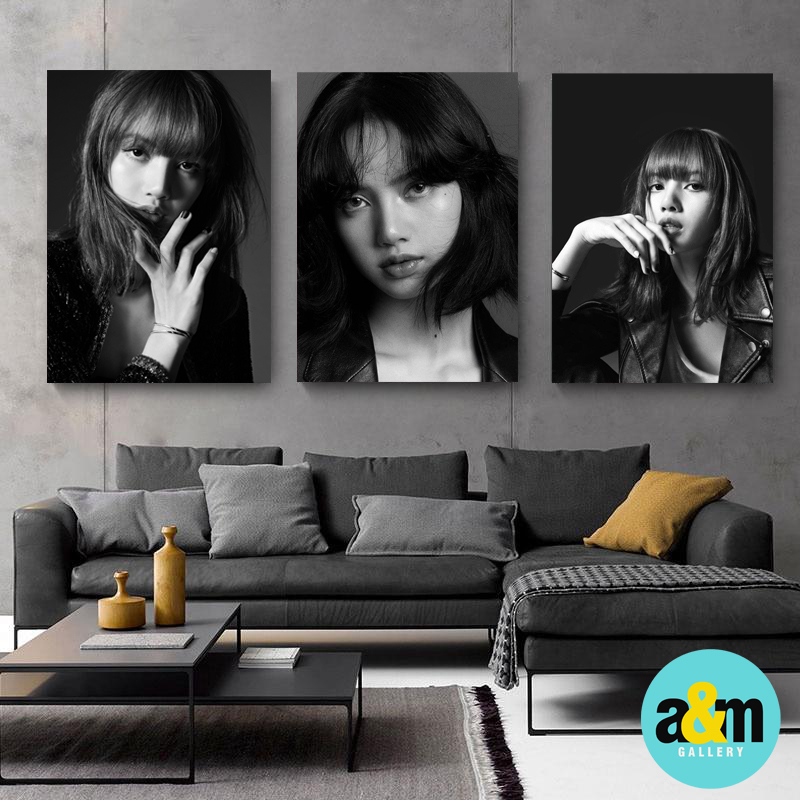 KAYU HIASAN DINDING Lisa BLACKPINK Wooden Poster K-POP Room Wall ...