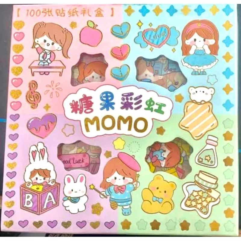 Bt21 Masu Korean Momo sticker contains 100 pcs aesthetic deco stickers ...