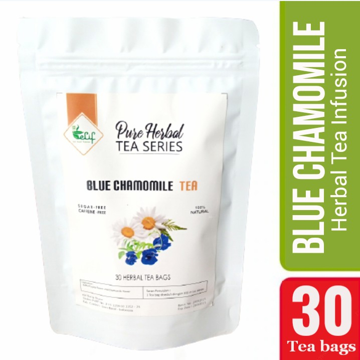Elif Tea Blue Chamomile Tea: Chamomile Flower Plus Eagle Flower (30 Tea ...