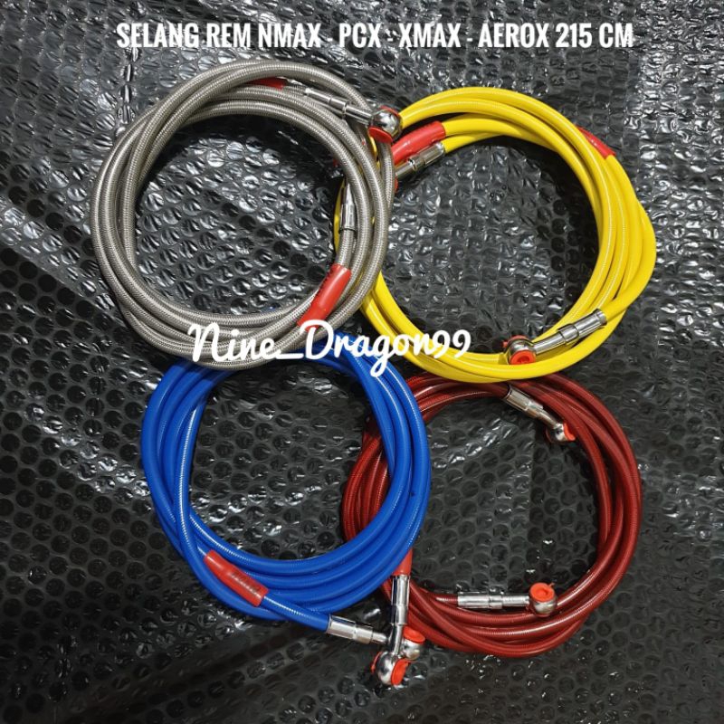 Brake Hose 95CM 130CM 215CM Front to Rear Nmax PCX Aerox Lexi Xmax ...