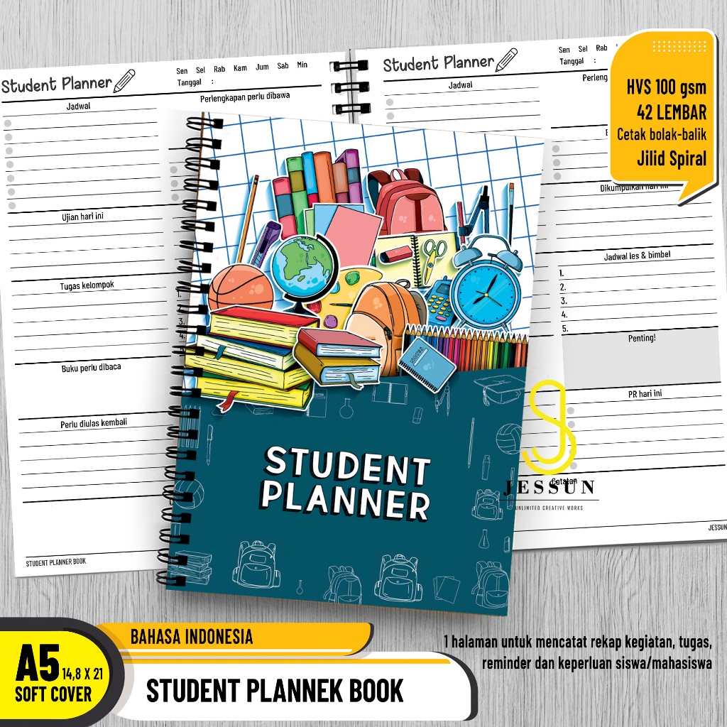Student PLANNER A5 STUDENT/STUDENT Journal School Agenda | Shopee Malaysia