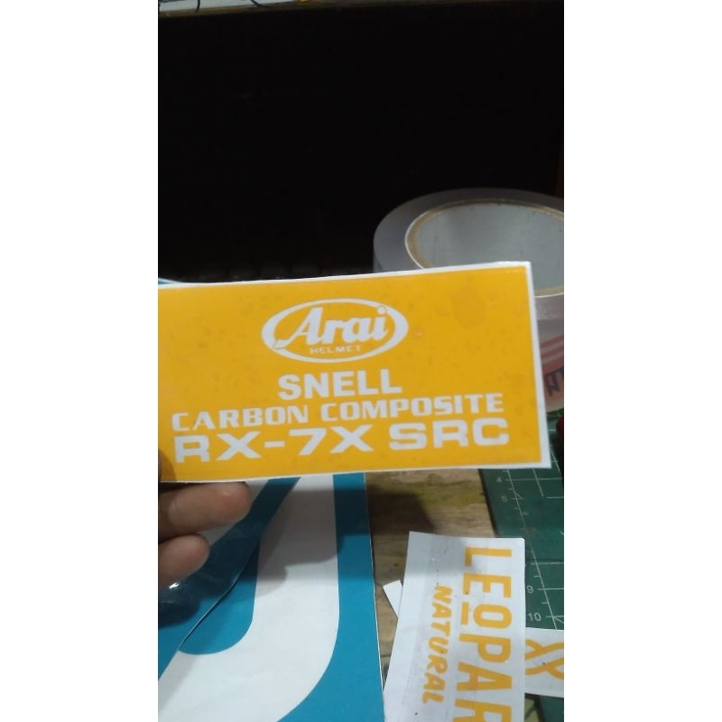 Arai snell rx-7x carbon composite src logo font repaint sticker ...