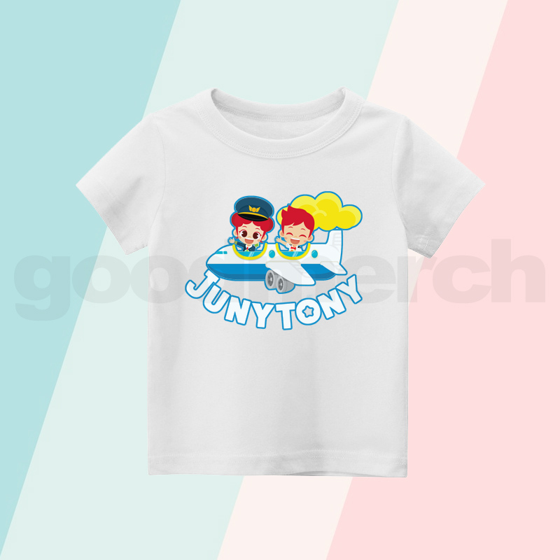 CHILDREN'S CLOTHES JUNY TONY CHILDREN'S T-SHIRTS RISED PLANE | Shopee ...