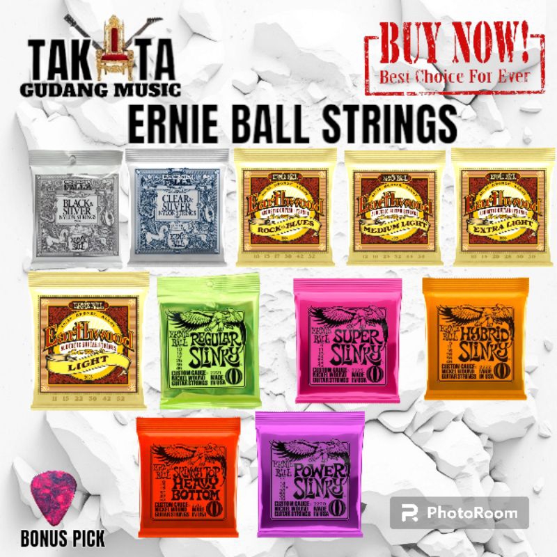Ernie Ball Acoustic String Ernie Ball Electric Ernie Ball Nylon Classic ...