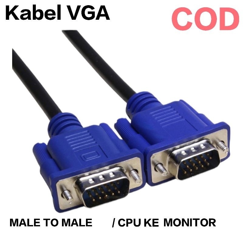 1.5 meter VGA to VGA cable VGA computer monitor Cpu | Shopee Malaysia