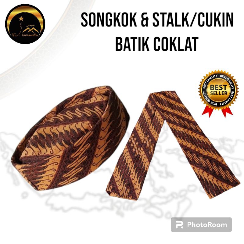 Songkok batik And Scarf songkok premium betawi Traditional Caps For ...