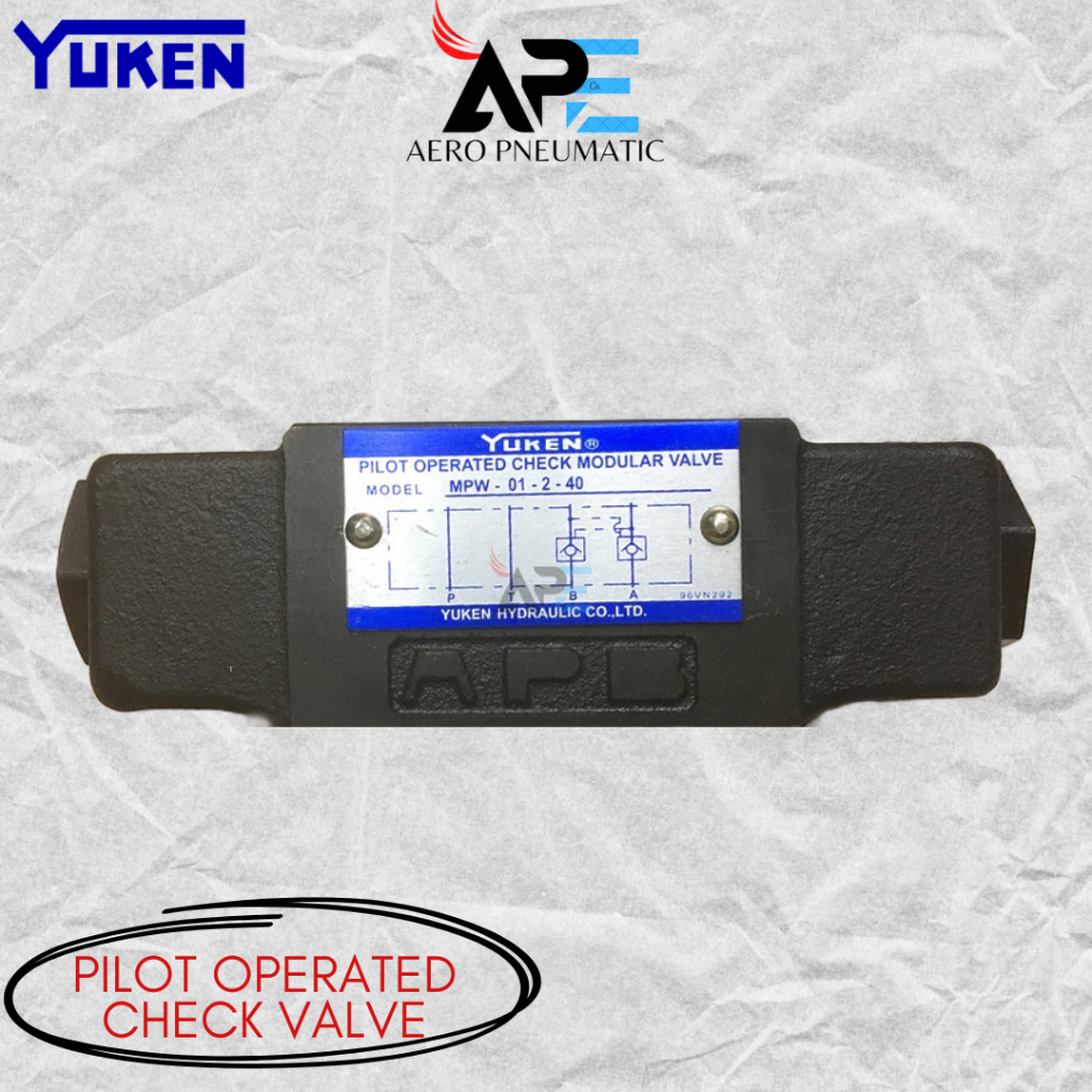 MPW MODULAR PILOT OPERATED CHECK VALVE YUKEN MPW-01 / 03 / 04 / 06 ...