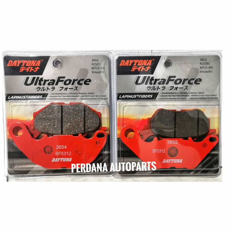 Brakepad Brake Pads Yamaha R25 MT25 XMAX 250 Front/Rear DAYTONA Lapinus ...