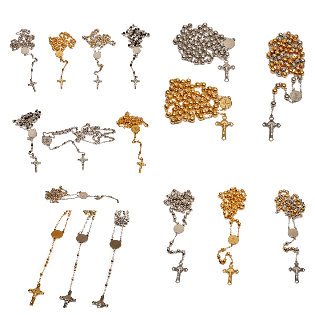 Titanium Rosary Titanium Rosary Necklace Quality Catholic Cross Harces ...